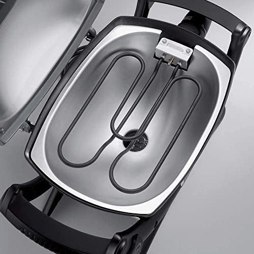 Weber 52020001 Q 1400 Electric Grill Dark Grey Bundle with Weber Q Portable Cart for Weber Q 1000 / Q 2000 Grill Black