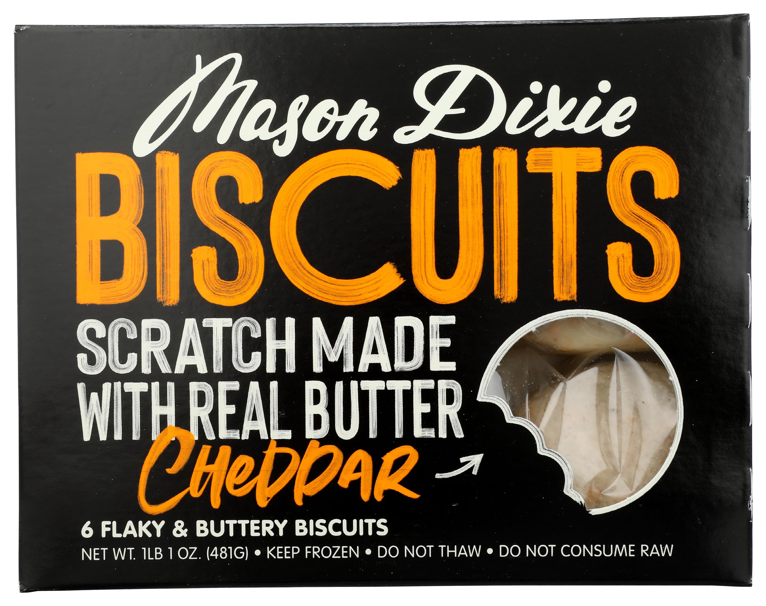 Mason Dixie Biscuit Co, Biscuits Cheddar, 17 Ounce