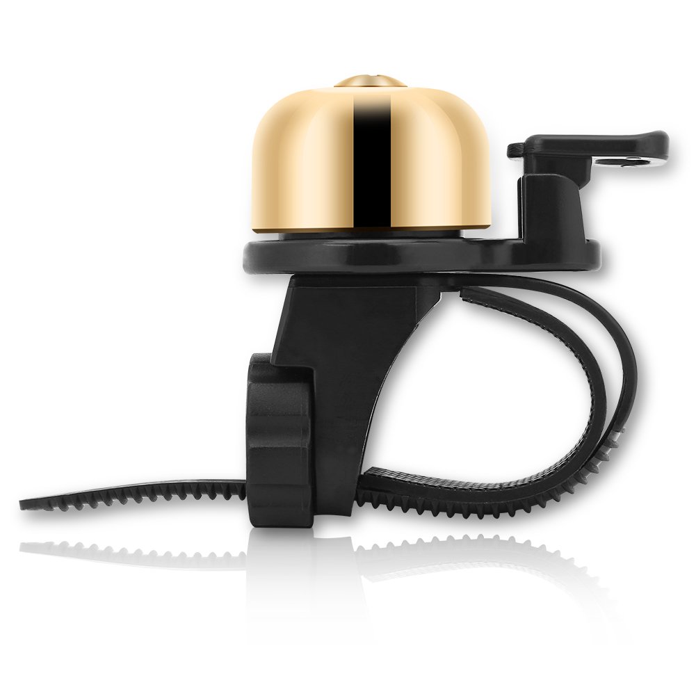 Owlike Brass Vintage Bicycle Bell, Loud Horn Black Mountain Bike Ringer Bell for Kids and Adults