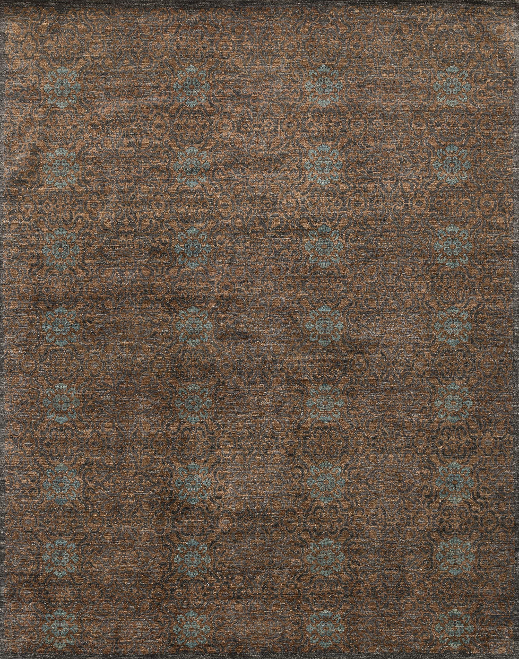 Loloi ESSEX Area Rug 2'-0" x 3'-0" Tobacco/Charcoal