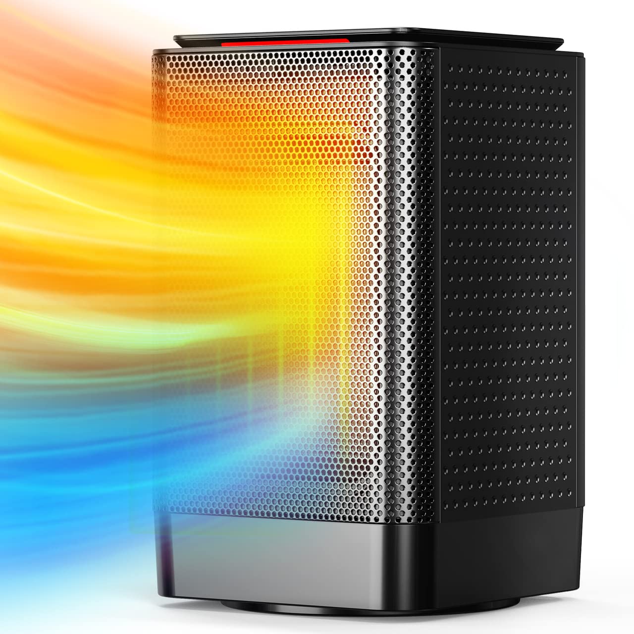 Space Heater, Desk Heater Portable Heater with Oscillation, Electric Space Heaters for Indoor Use with Fan-only Mode, Tip-over & Overheat Protection, Small Heater for Office under Desk