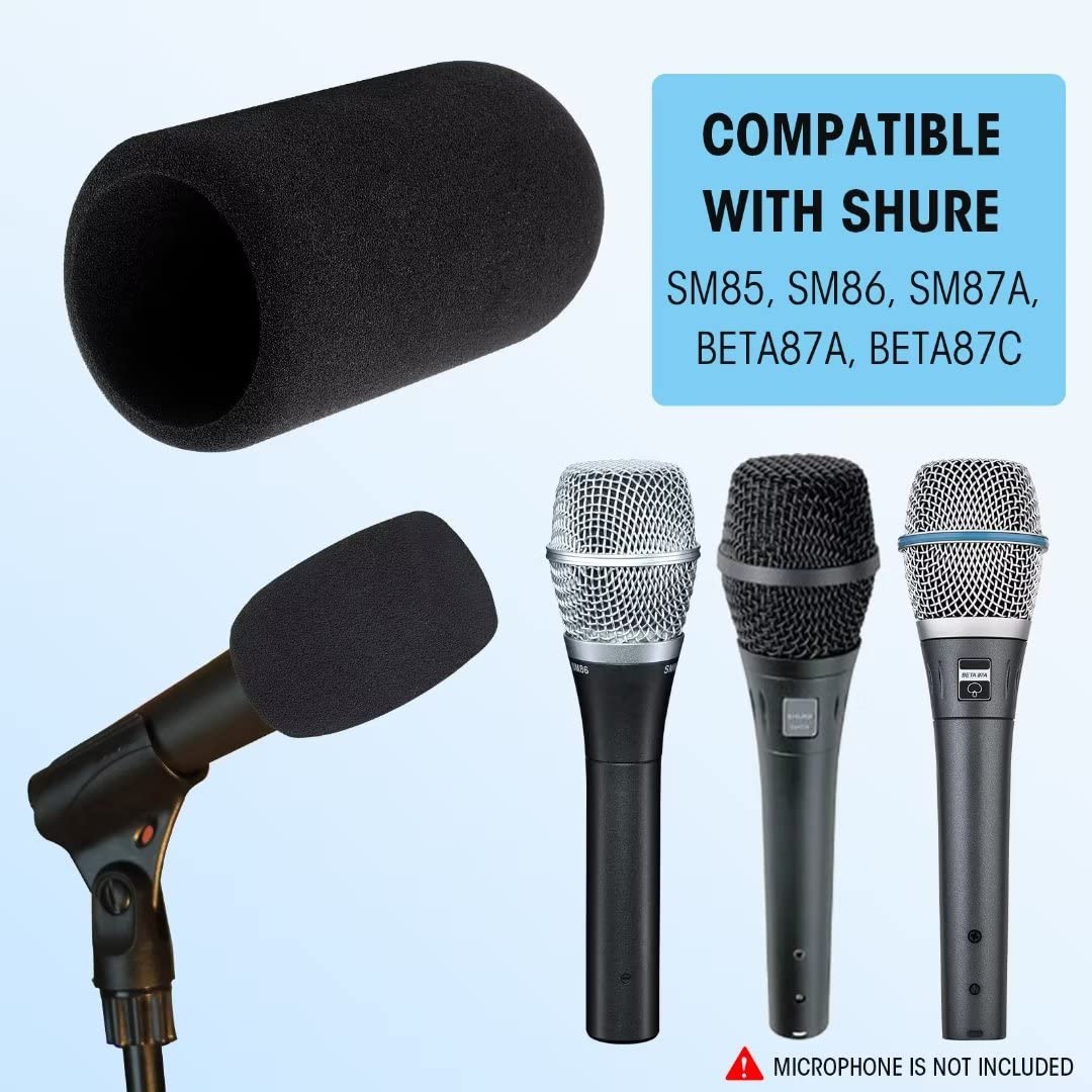 VELKPRO Microphone Cover, Mic Covers Foam Windscreen, Suitable for Most Standard Handheld Microphone