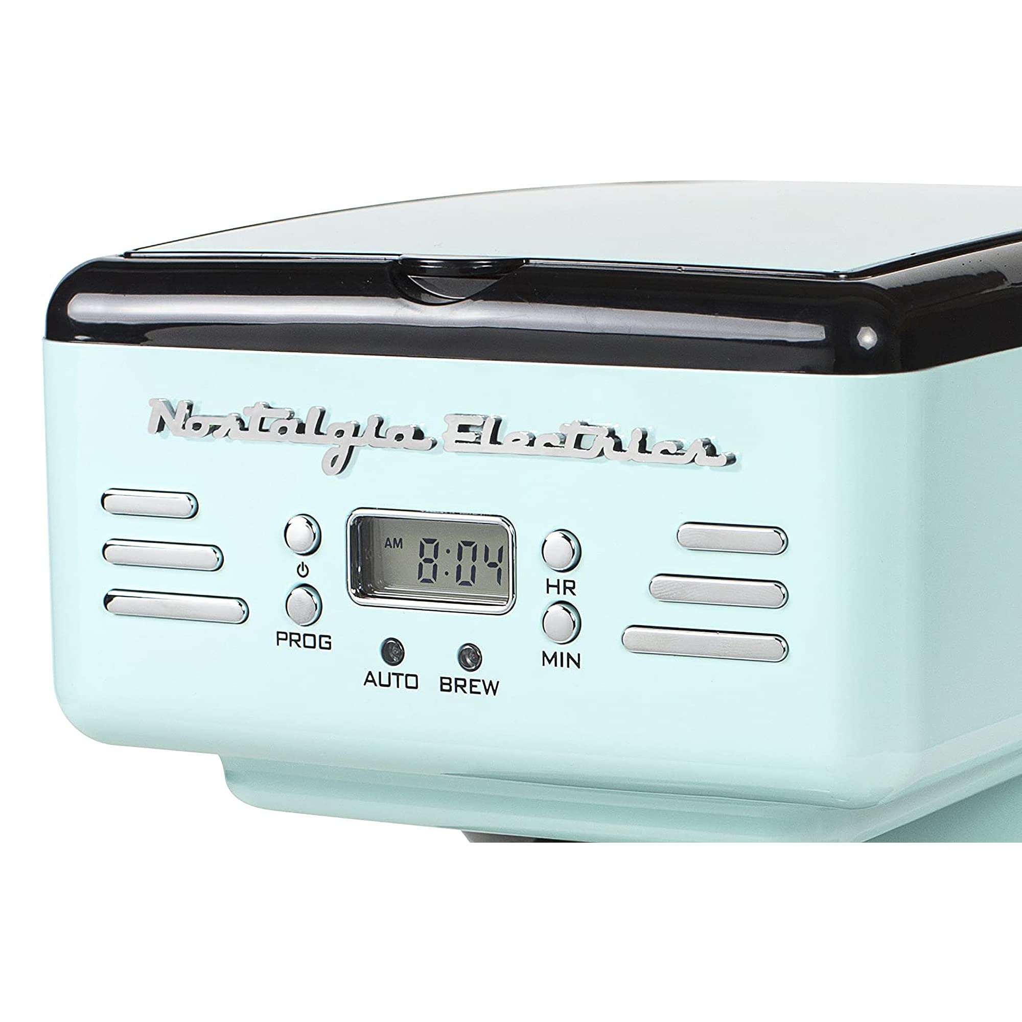 Nostalgia RCOF120AQ Retro 12-Cup Programmable Coffee Maker β Aqua Blue