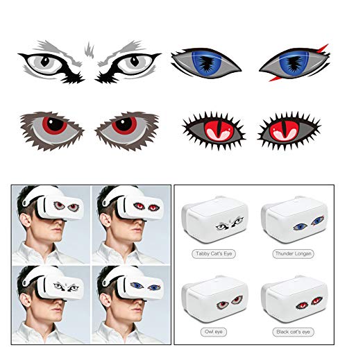 Ronyme 4 Pieces VR Eye Sticker Compatible with Vinyl Sticker for Quest 2 Headphones