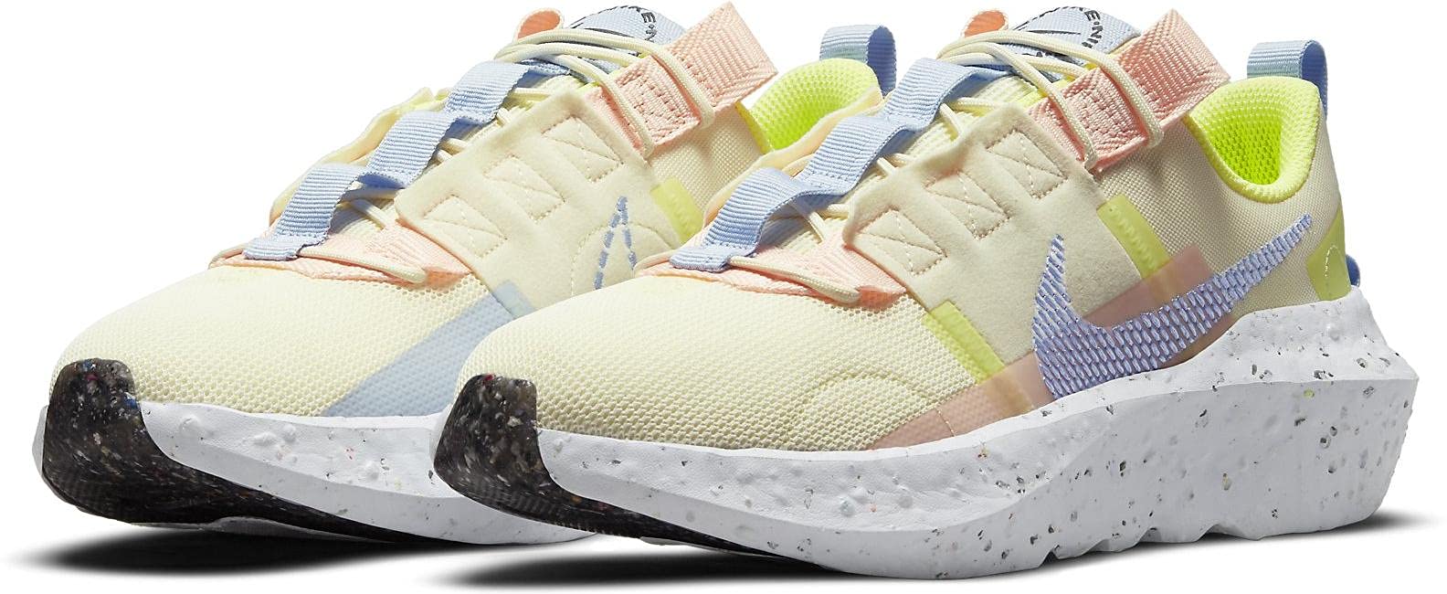 NIKE Women's Sneaker Running Shoe, Cashmere Aluminum Lime Ice Pale Coral Light Lemon Twist Black, 7.5