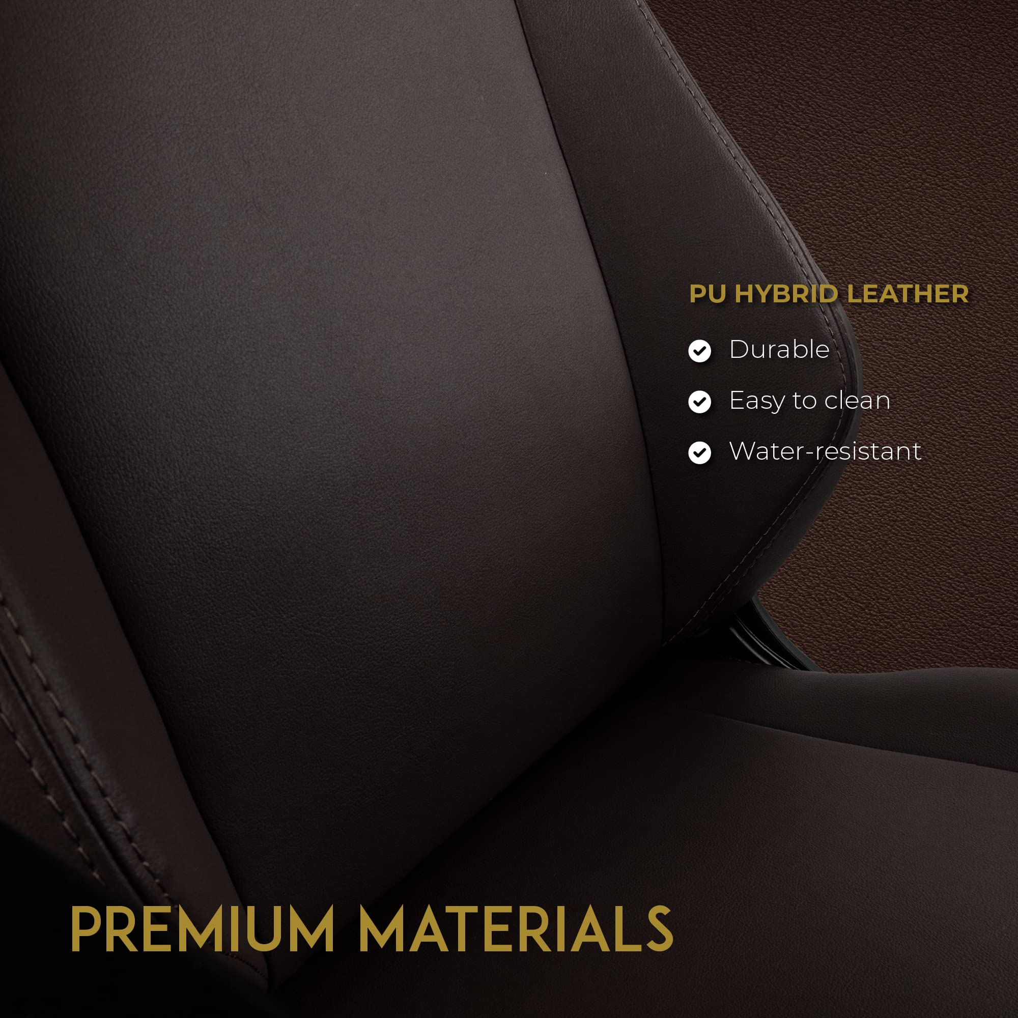 noblechairs Hero Gaming Chair/Office Chair with Lumbar Support, PU Hybrid Leather, Java Edition