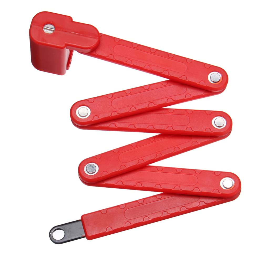 RASHU Folding Lock Motorcycle Bicycle Lock Anti-Theft Lock Mountain Bike Lock Joint Riding Equipment Motorcycle Electric Vehicle Lock Accessories