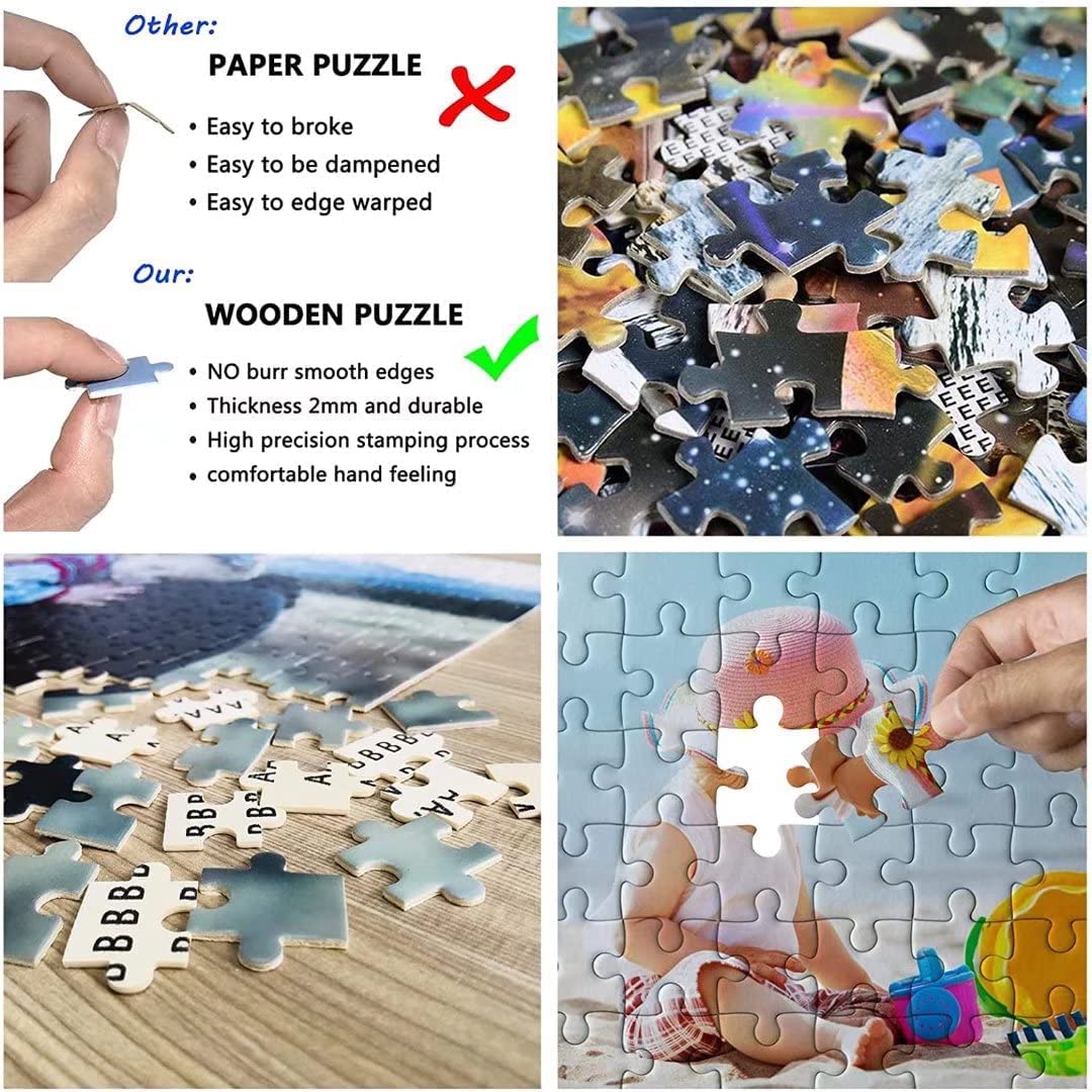 Wooden Jigsaw Puzzles for Adults 300 Pieces Floral Pattern,Sunflower Flower Pattern DIY Arts Craft for Home Wall Decor Birthday Gifts