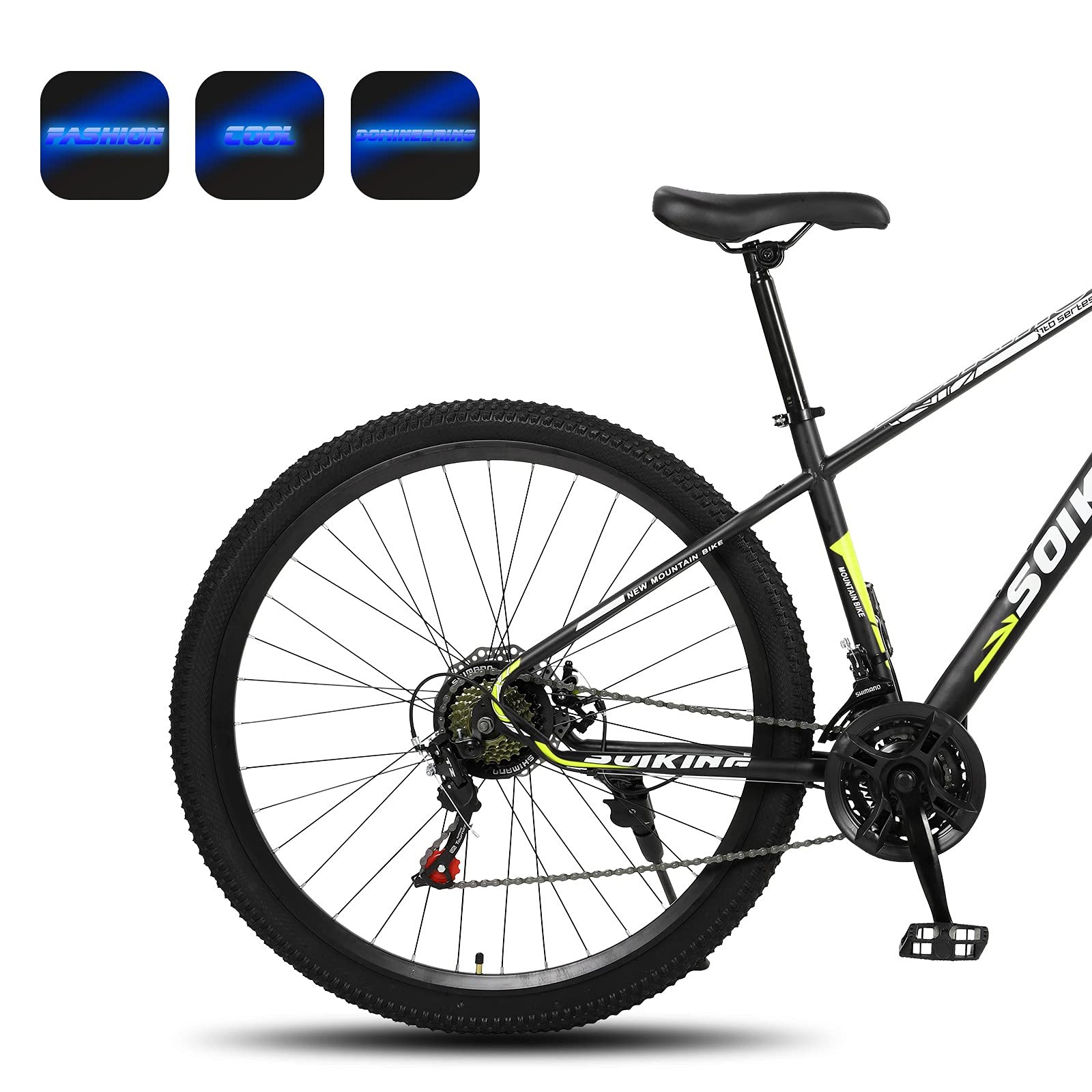 Vehpro 29 inch Hardtail Mountain Bike 21 Speeds, 29-inch BMX BicycleSuggested Rider Height 5'7" - 6'5"
