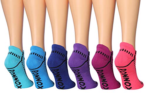 RONNOX Men's 12-Pairs Low Cut Running & Athletic Performance Tab Socks Medium/Large MRLT16-AB-ML