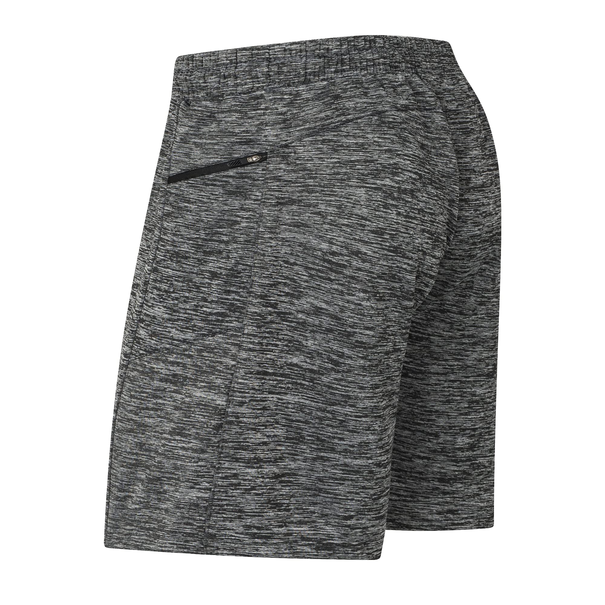 PRTCYPNT Men's Athletic Workout Shorts Casual 10" Gym Running Shorts with Zipper Pockets Drawstrings Charc XL Charcoal