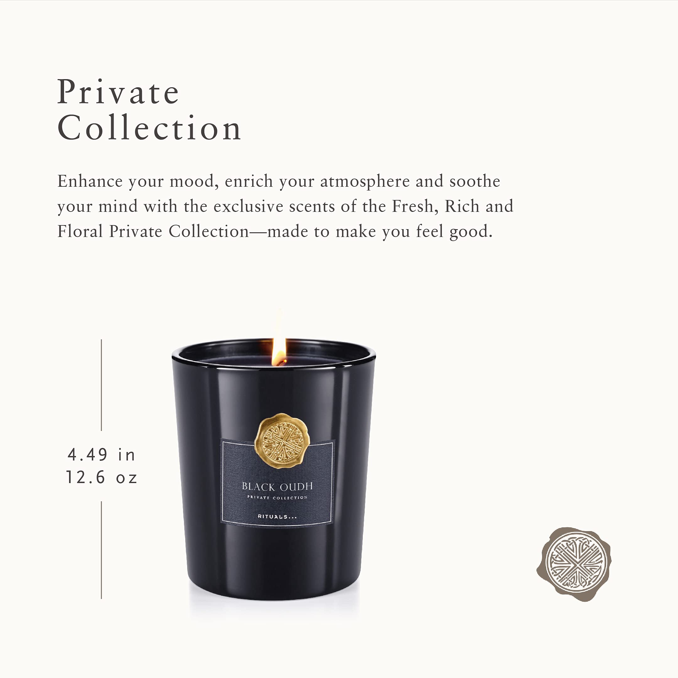 RITUALS Black Oudh Luxury Home Decor Candle - 12.6 Oz