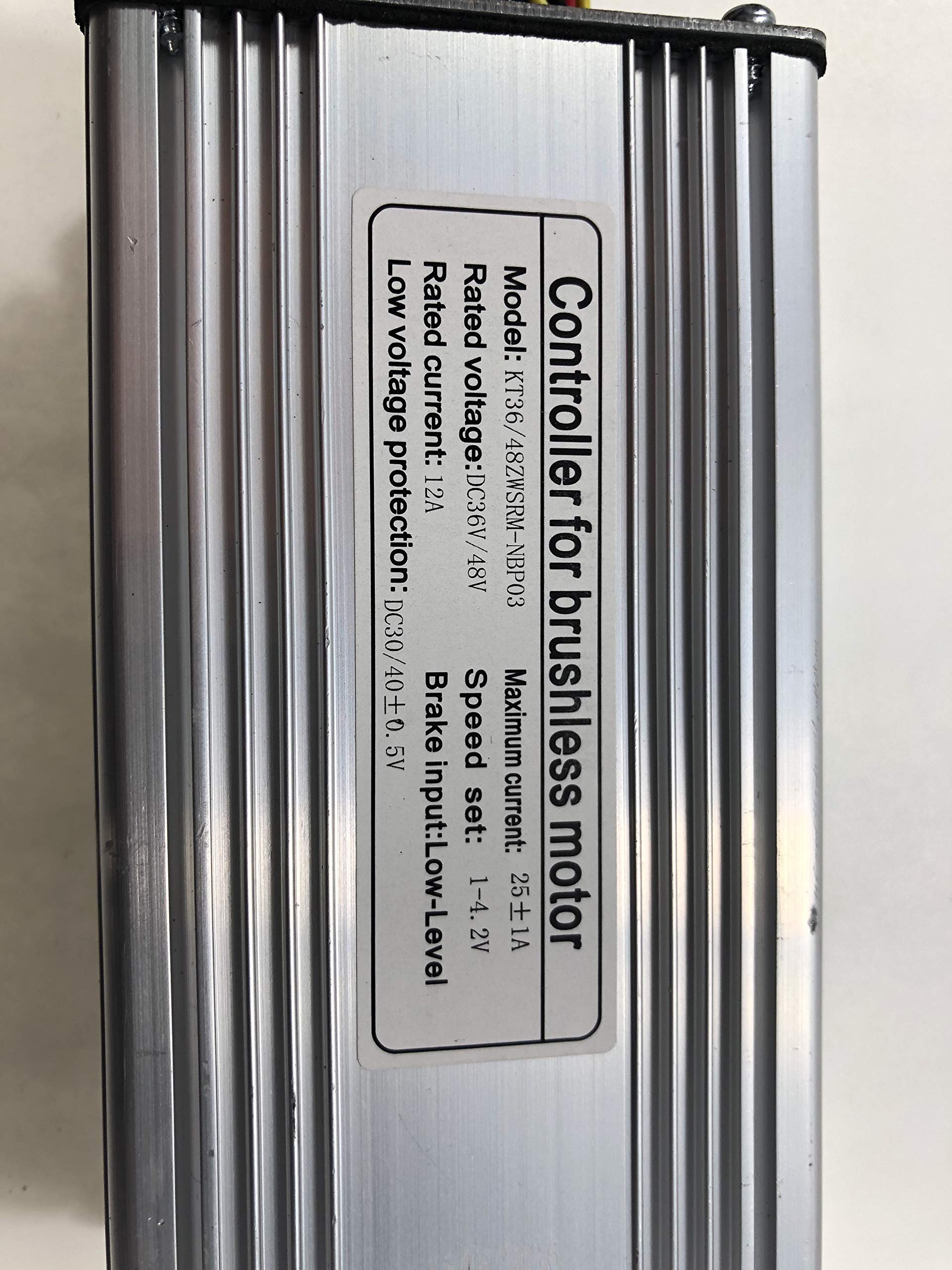 NBPOWER 36V/48V 750W 25A Brushless DC Motor Controller Ebike Controller +KT-LCD8H Color Display One Set,Used for 750W-1000W Ebike Kit.
