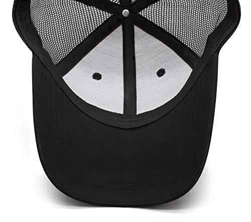 Nuyjimr American Team Hockey USA Flag Unisex Trucker Hats Visor Hats Mesh Hats Black