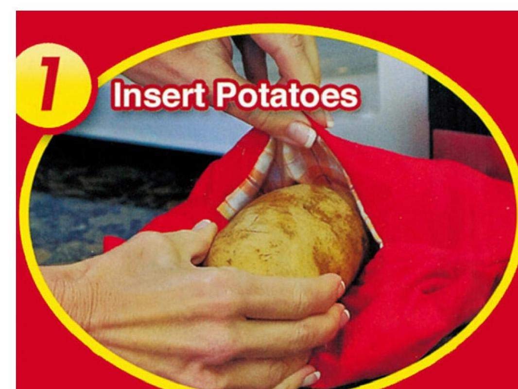 Washable Cooker Bag Microwave Potato Baked Cooker (cooks 4 Potatoes at Once)