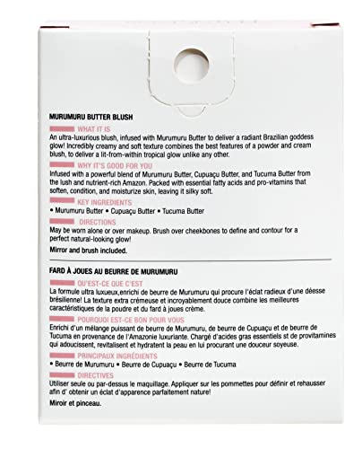 Physicians Formula Murumuru Butter Blush Makeup Powder, Saucy Mauve, Dermatologist Approved, Vegan