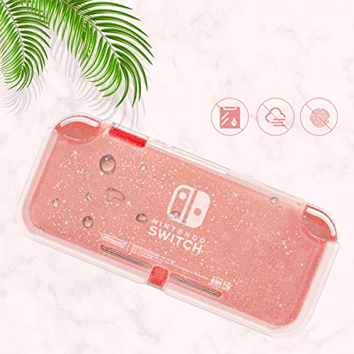 Moxiaomo Protective Case, Liquid Crystal Glitter Bling Soft TPU Cover with Shock-Absorption and Anti-Scratch Protective Case-for Nintendo Switch Lite 2019