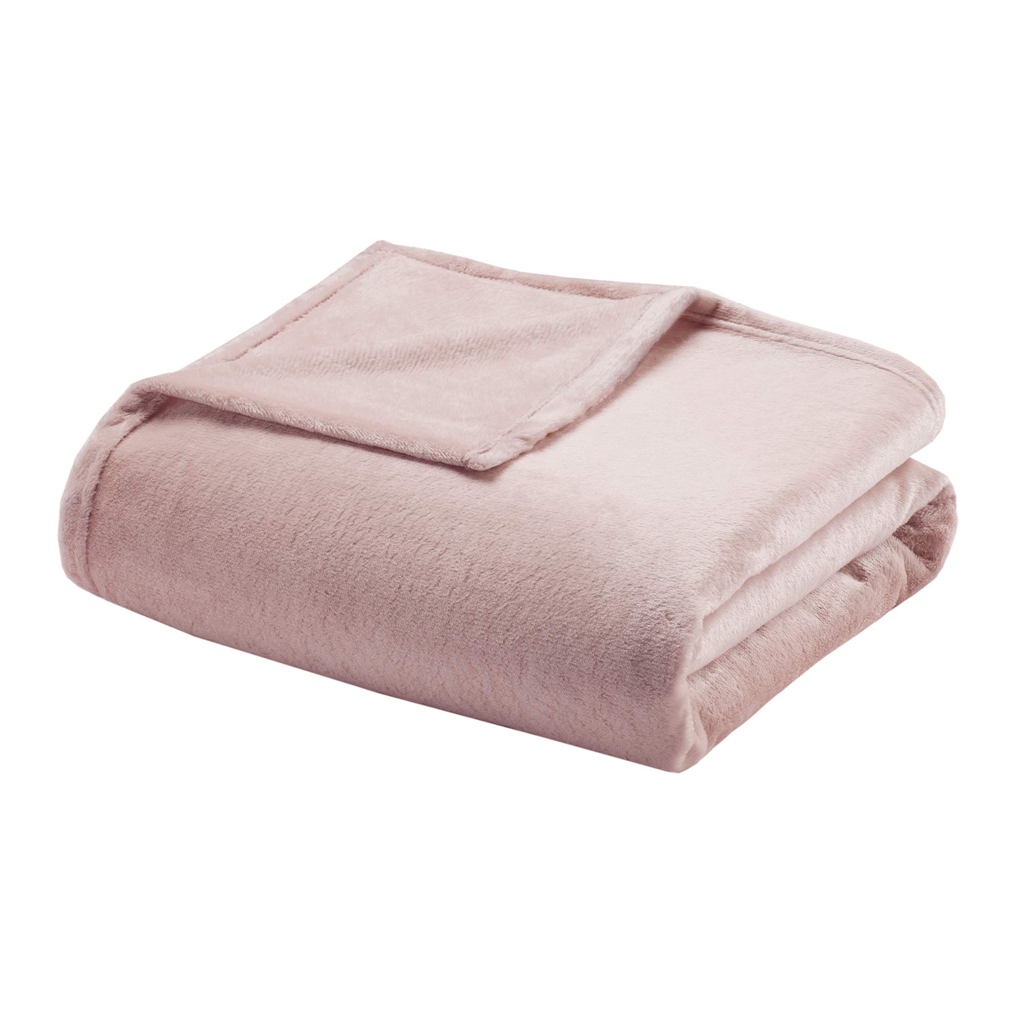 Madison Park Microlight Luxury Throw Blanket Premium Soft Cozy for Bed, Couch or Sofa, King, Blush