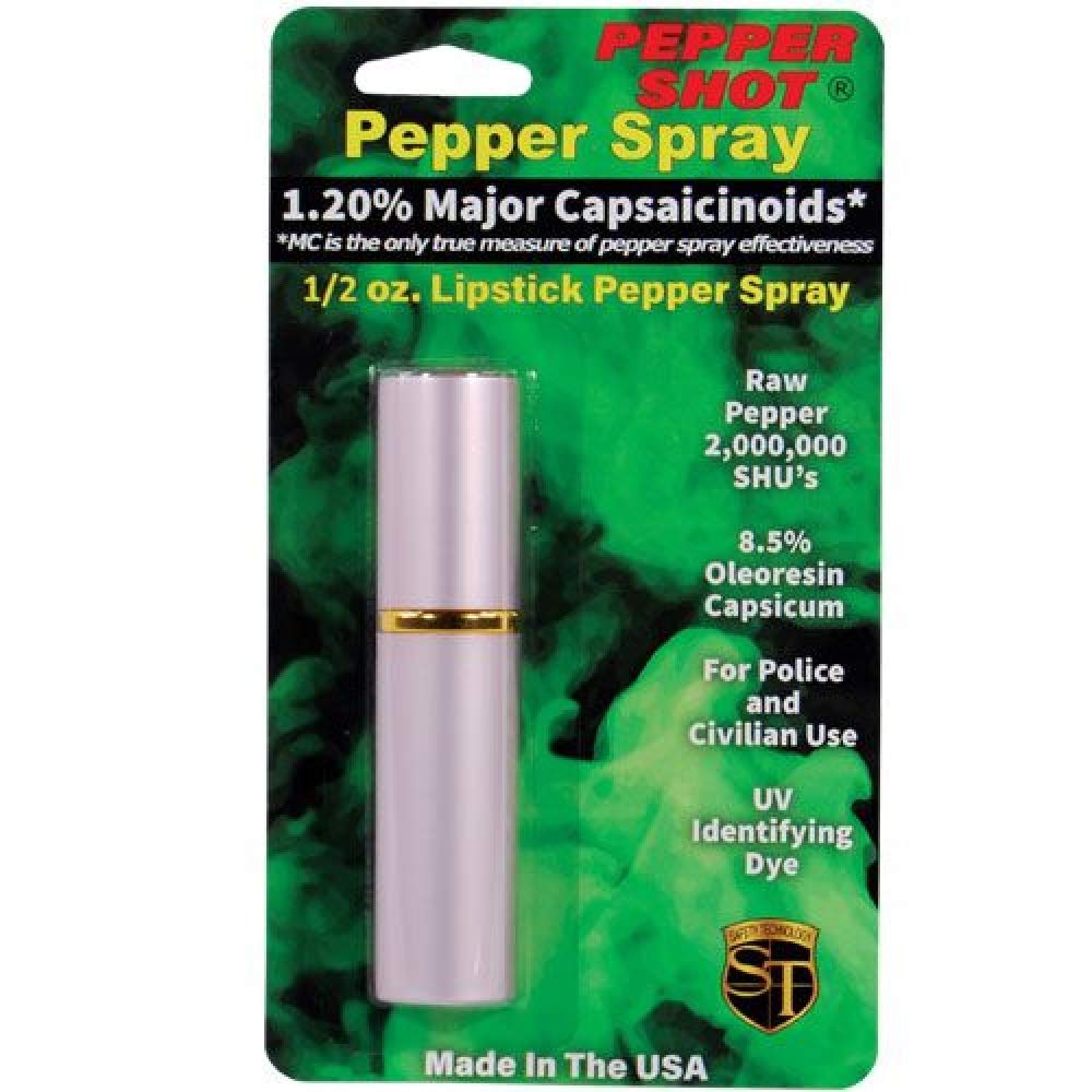 Pepper Shot Lipstick OC Pepper Spray Bundle for Women Lot of Two (1) Pink (1) Red