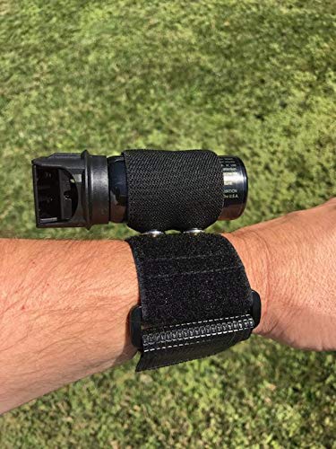 Pepper Spray Wristband - Walking, Jogging, Hiking - Includes Two Elastic Holders (Small 1/2 oz - 3/4 oz. and Large 1.5 oz. - 4 oz.) - Wristband Only