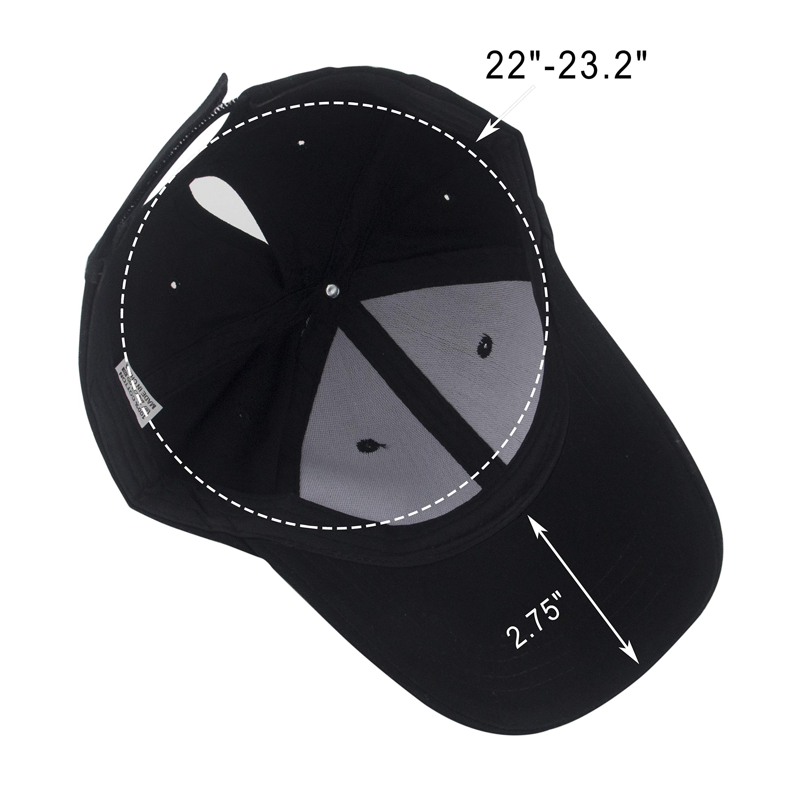 Muryobao Womens Ponytail Baseball Cap Messy High Bun Ponycap Adjustable Snapback Summer Sun Hat Plain Trucker Dad Hat Cotton Black