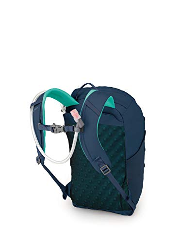 Osprey Hydrajet 12L Kids' Hiking Backpack with Hydraulics Reservoir, Wave Blue
