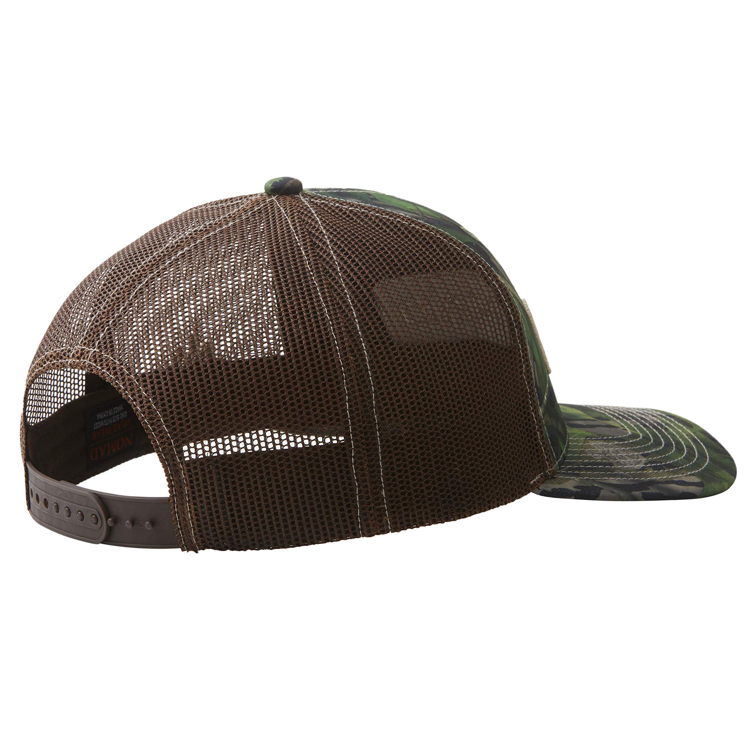 Nomad Mens Trucker Hat | Turkey Hunting Camo Hat, Hunter - Mossy Oak Shadowleaf, One Size