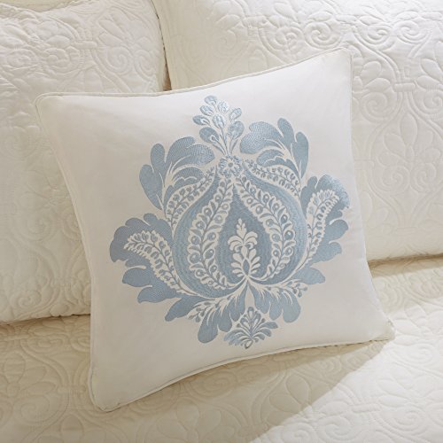 Madison Park Quebec Daybed Size Quilt Bedding Set - Ivory , Damask β 6 Piece Bedding Quilt Coverlets β Ultra Soft Microfiber Bed Quilts Quilted Coverlet, Quebec Cream, 75"x39"