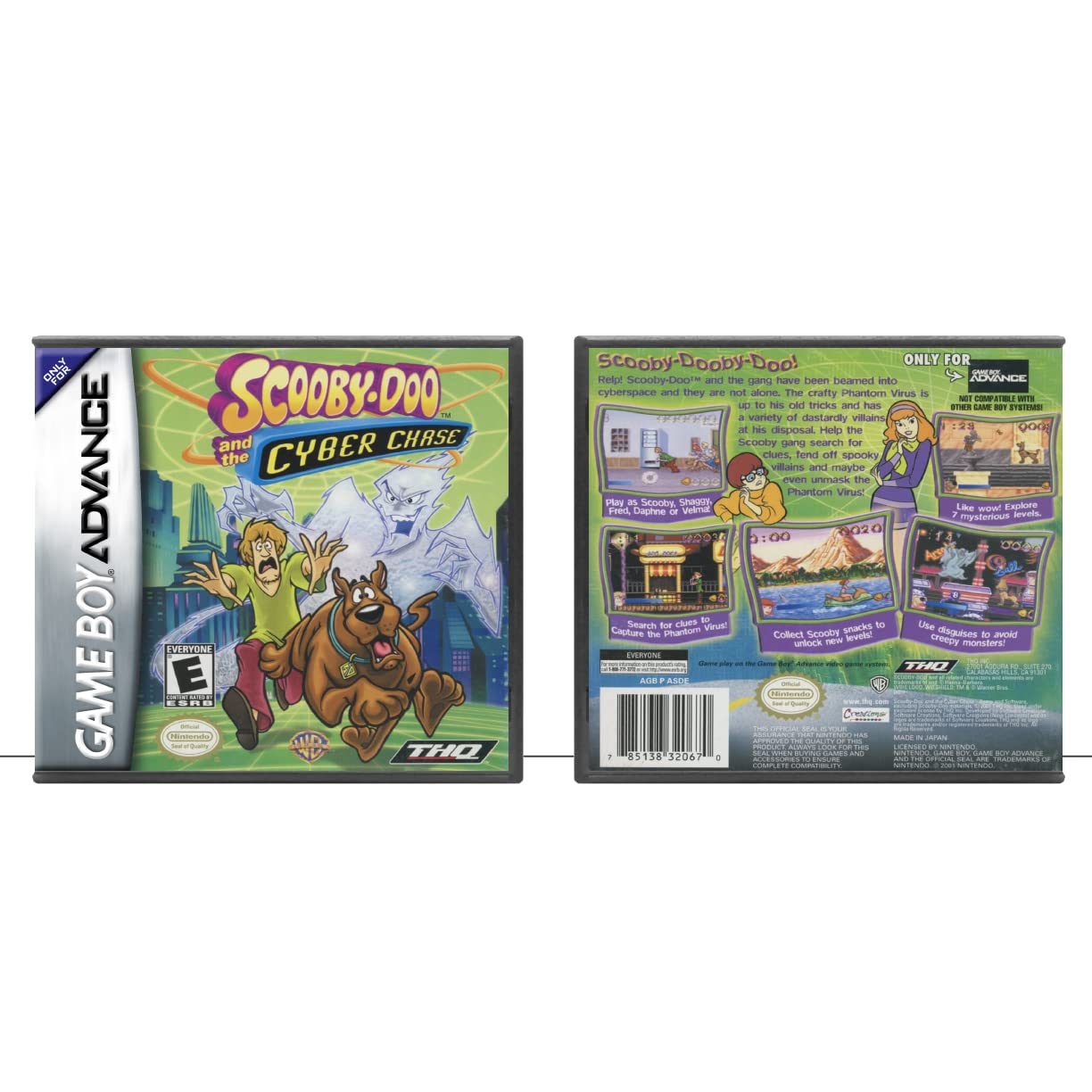 Scooby-Doo and the Cyber Chase | (GBA) Game Boy Advance - Game Case Only - No Game