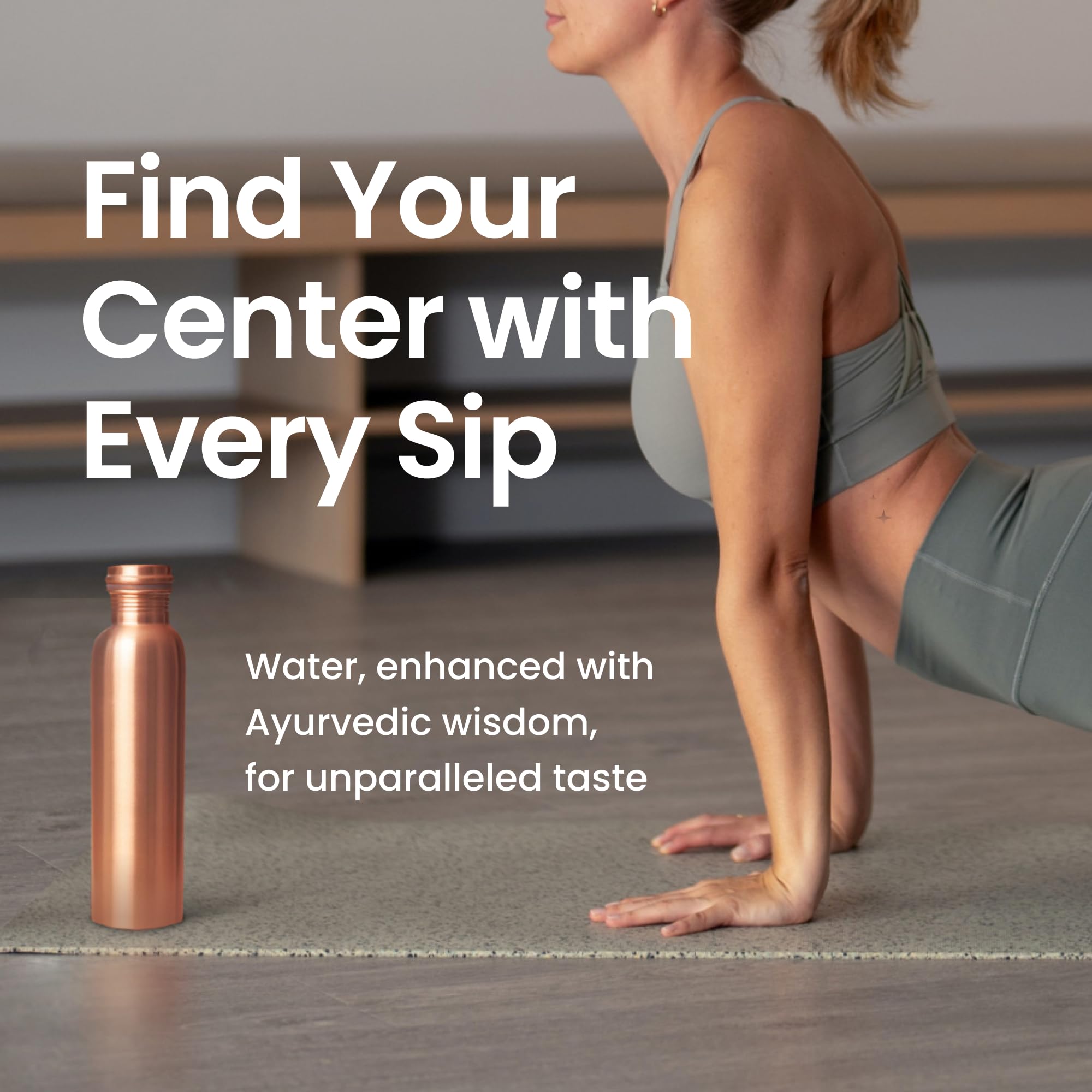Otiem 34oz Pure Copper Water Bottle for Drinking β Large Handcrafted Ayurvedic Copper Water Bottle, Leak Proof Lid β Smooth Finish Copper Bottle Water Vessel β 100 Copper Drinking Water Bottle 34 Oz