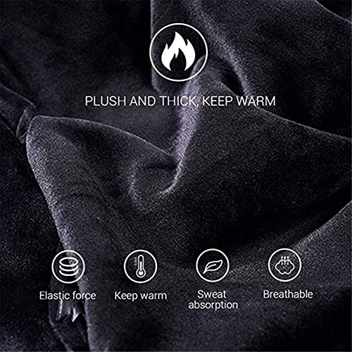 TOYTAG Thermal Underwear, Sport Base Layer Long Sleeve Jersey + Quick Dry Pants Underwear for Training Ski Running Hiking Black