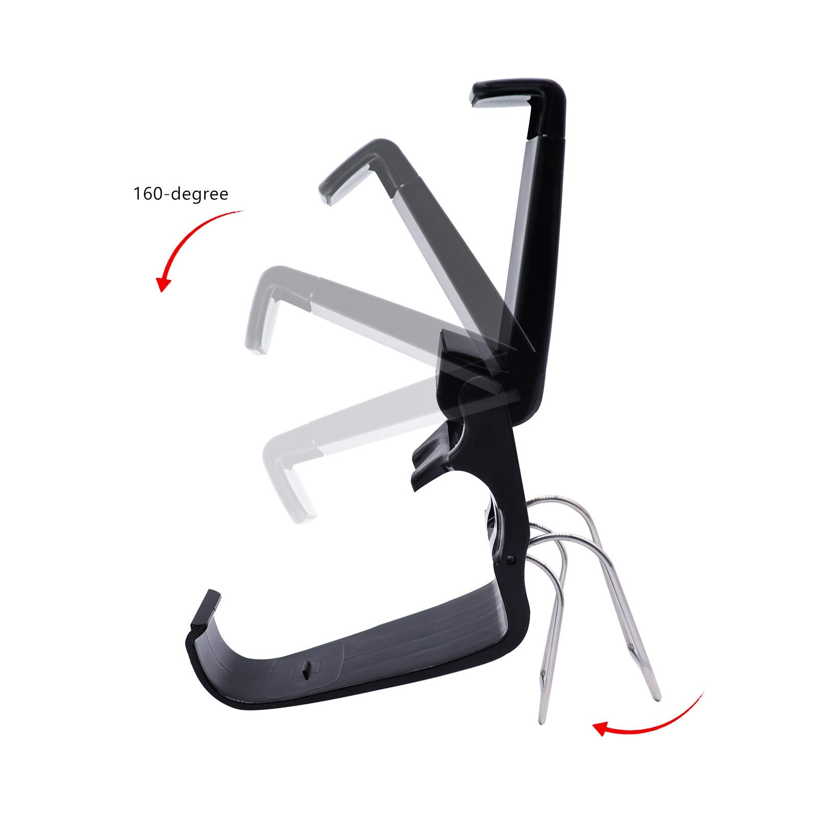 RALAN 2 Pack Foldable Mobile Phone Holder for Game Controller, Phone Clip Holder Game Clamp Mount Clamp for Xbox, Android, Cellphone Clamps Compatible with Xbox One/S (Black & White)