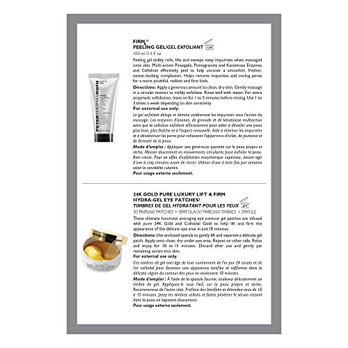 Peter Thomas Roth | Full-Size Firming Favorites 2-Piece Kit | Bestselling Peeling Gel For Face and Gold Eye Patches For Wrinkles, 2 ct.