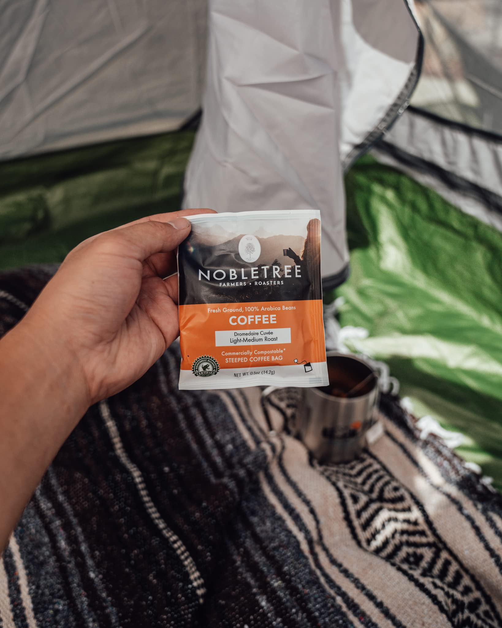 Nobletree Defiance Steeped Single Serve Coffee, Dark Roast - 10 Bags