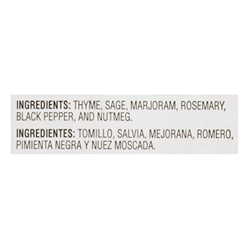 McCormick Culinary Poultry Seasoning, 12 oz - One 12 Ounce Container of Poultry Seasoning Spice with No MSG for Chicken Turkey, Stuffing and Casserole Recipes
