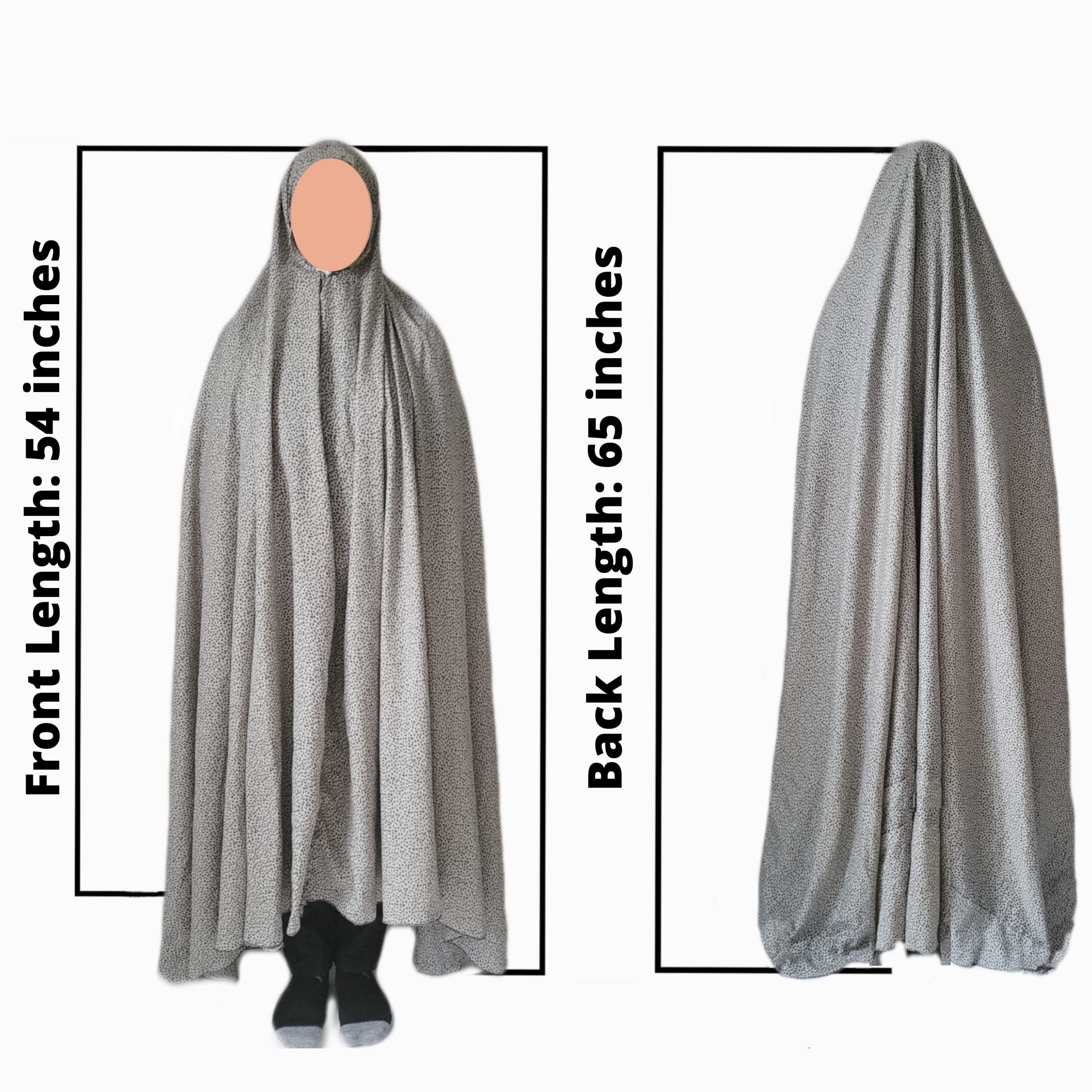 SARJ Full Length One-Piece Hijab/Jalbab Abaya for Prayers - Burka Dupattas Hiyab Khimar for Daily Prayers Anywhere