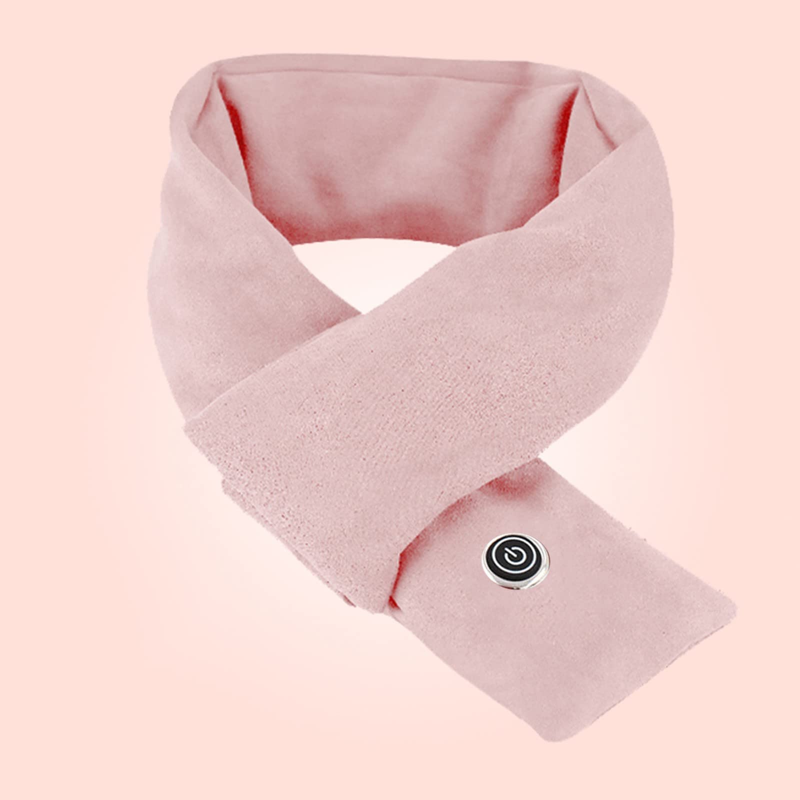 Scarves for Women Lightweight Warming Pad Wrap - and Heating for Men Scarf Women Heated with Neck (Pink, One Size)