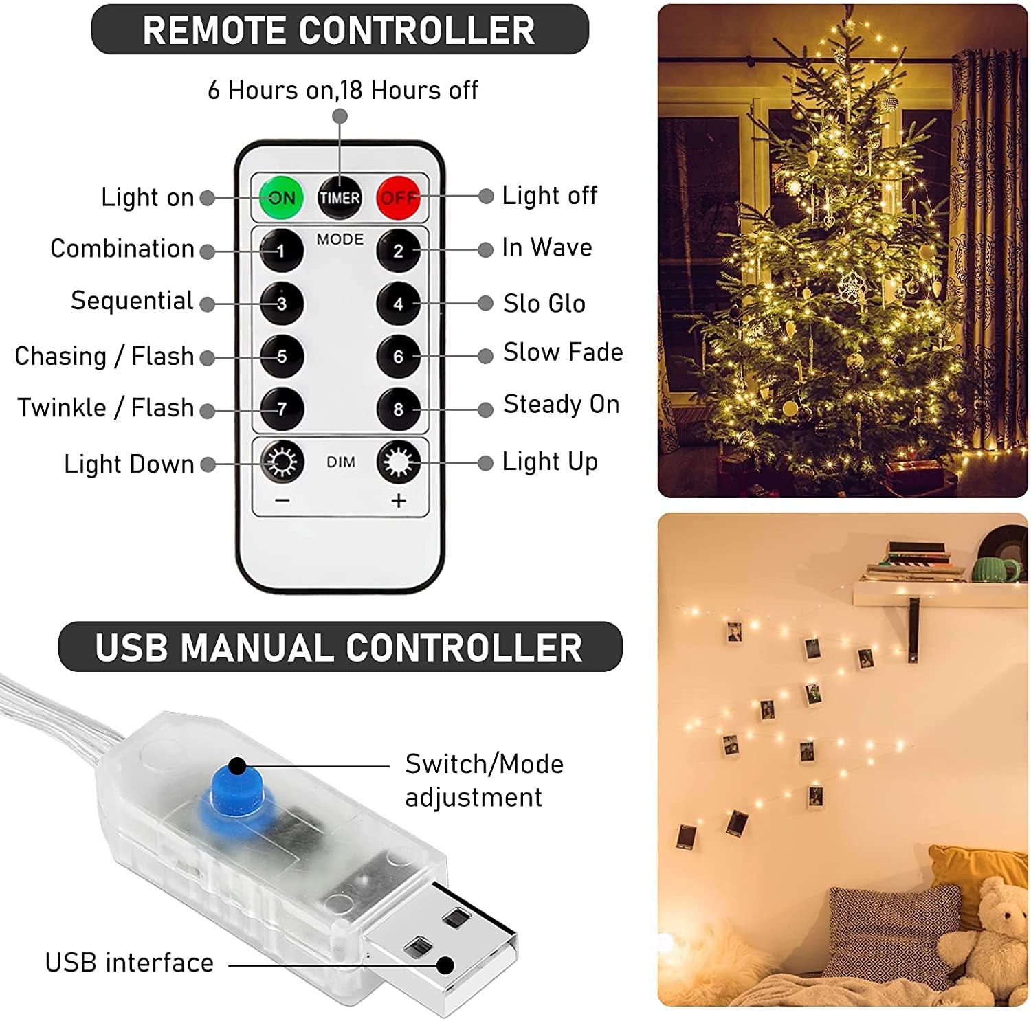 Nasharia Curtain Light 300 LED, Curtain String Light with 8 Modes Remote Control Timer,Twinkle Lights for Bedroom Christmas Party Home Garden Outdoor Indoor Wall Decorations(Warm White)