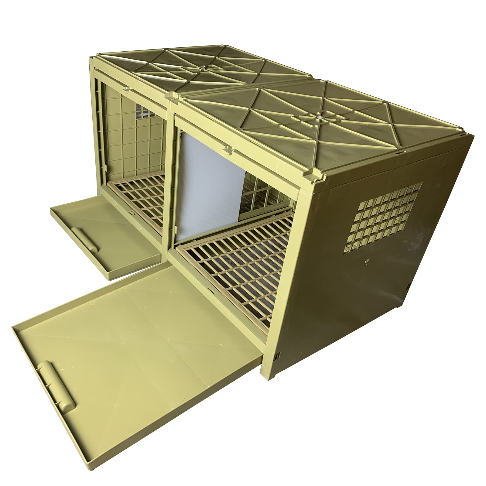 Pigeon Cage Plastic Pigeon Pairing Cage Bird Cage Pigeon Nest Box Carrier Combination Package Nest Solid Nest Rest and Pairing 32in