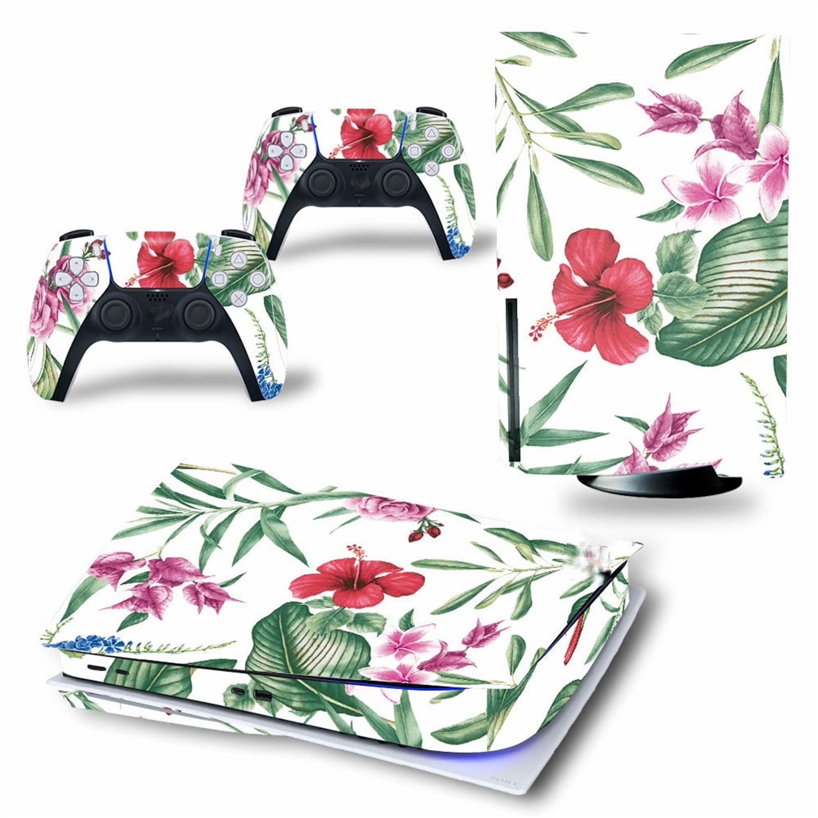 WREXIL LEEWEE for PS5 Skin Disc Edition & Digital Edition Console and Controller Vinyl Cover Skins Wraps Scratch Resistant, Compatible 22005 No Foaming (Size : Disc Version)