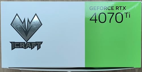 maxsun Geforce RTX 4070 Ti iCraft Limited Edition OC 12GB GDDR6X Video Graphics Card GPU for Computer Gaming PC HDMI2.1 DLSS 3.5 PCIE 4.0 X16 RGB 𝗔𝗻𝗶𝗺𝗲 𝗪𝗵𝗶𝘁𝗲 𝗚𝗣𝗨