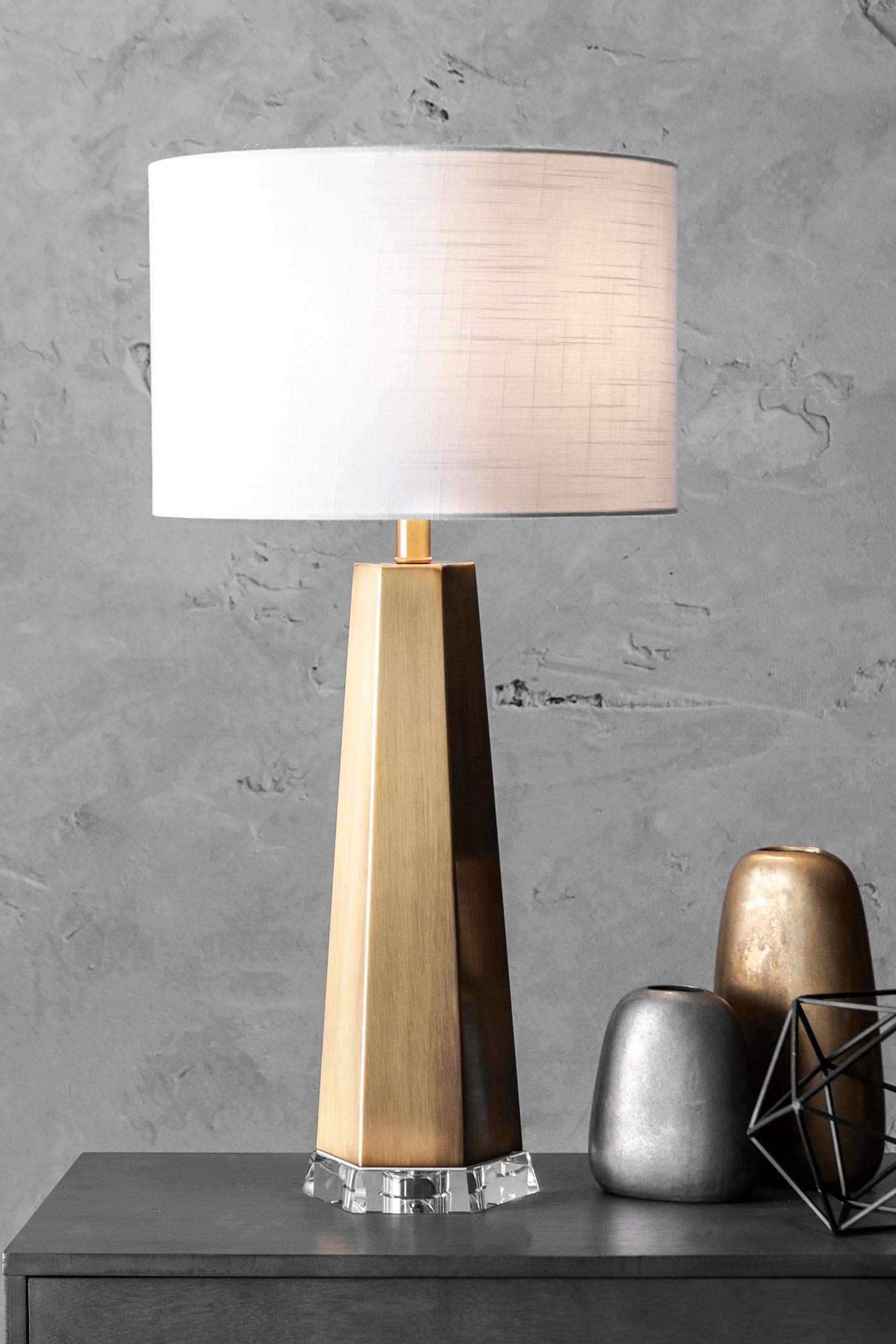 nuLOOM MCT23AA Cheyenne 30" Metal Table Lamp, Height, White