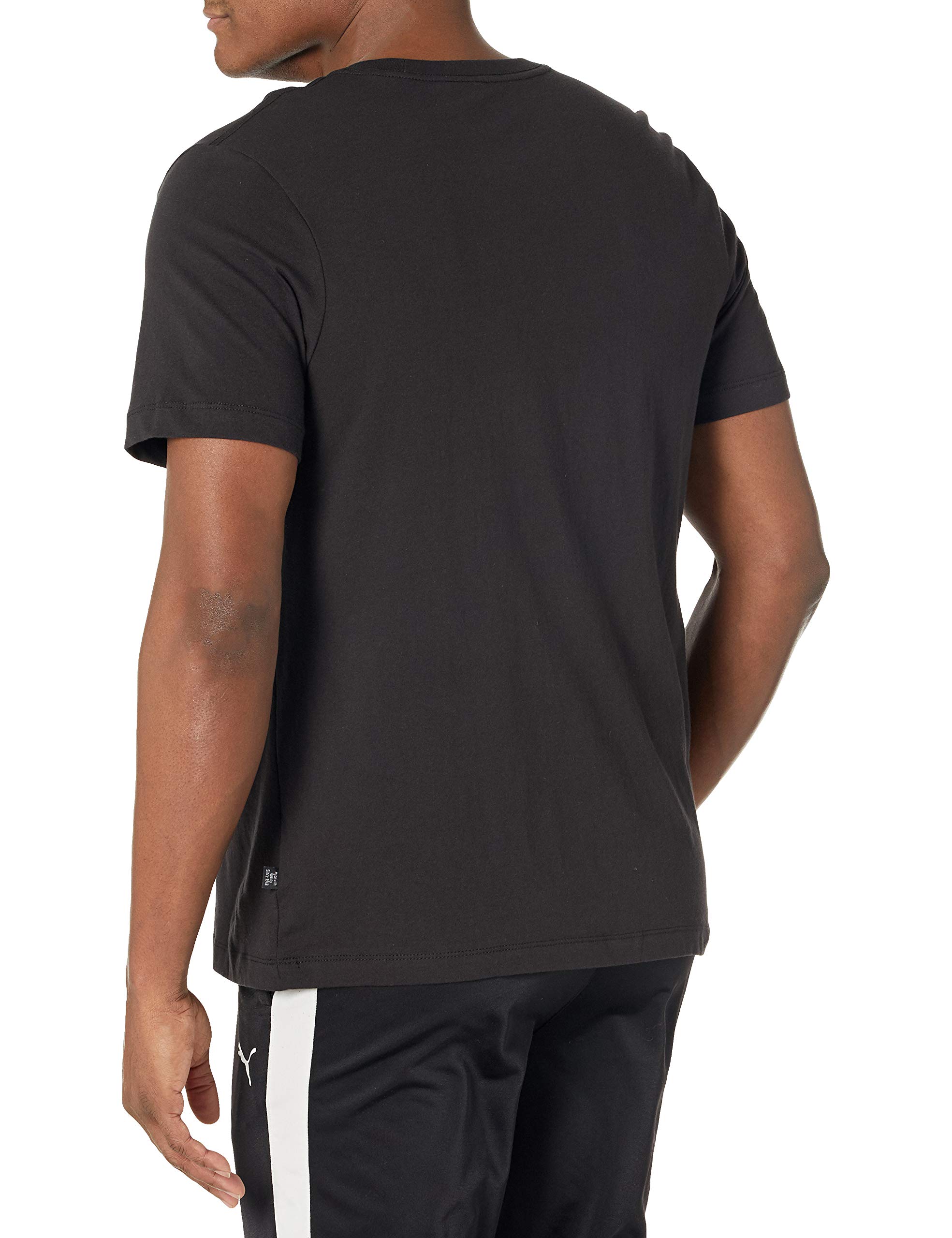 PUMA mens Essentials Tee T Shirt, Black, Large US