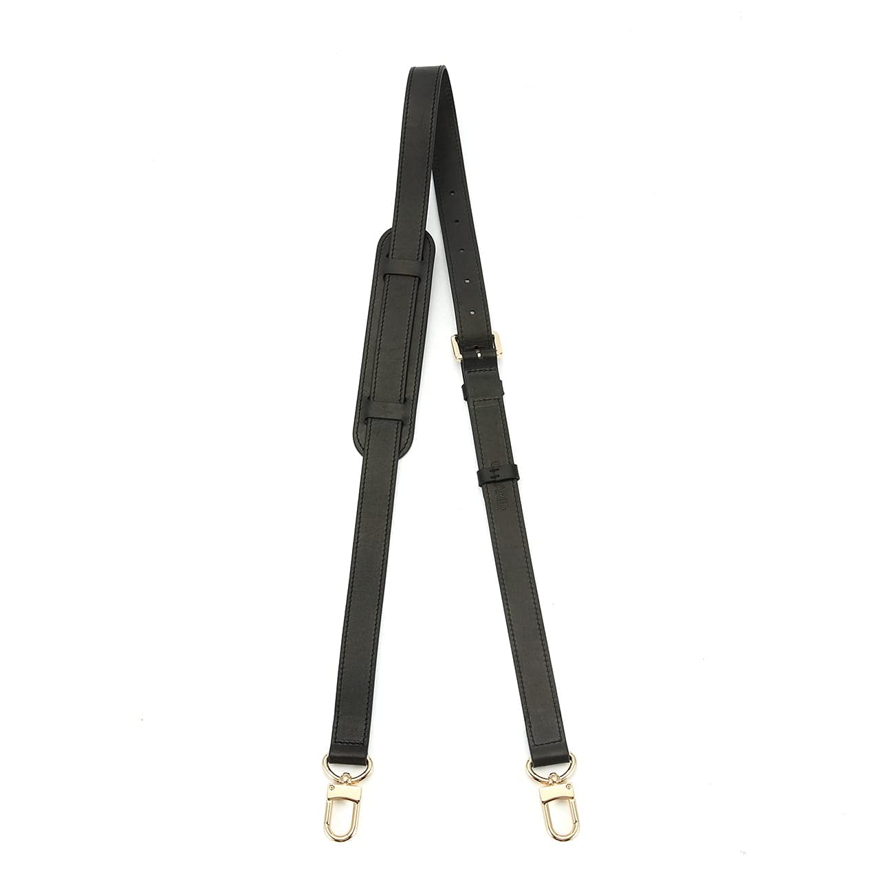 OULARIO Cross Body Replacement Strap for Keep All 45 50 55 Speedy 35 40 Black with Silvver hardware