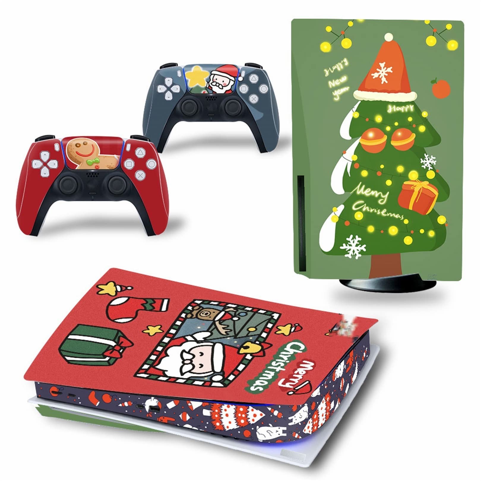 WREXIL LEEWEE for PS5 Skin Disc Edition & Digital Edition Console and Controller Vinyl Cover Skins Wraps Scratch Resistant, Compatible 30444 No Foaming (Size : Disc Version)