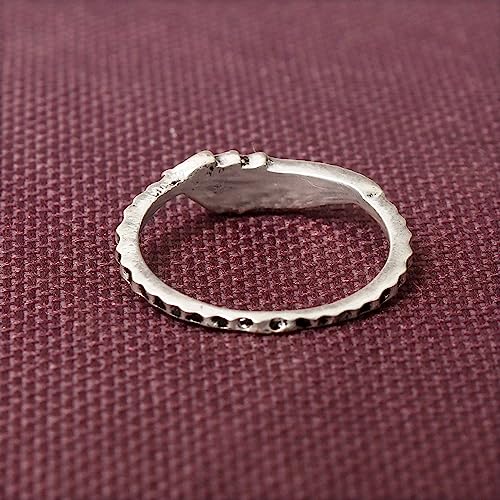 P4 Creation Oxidized Leaf New Designs Feather Ring Silver Band For Women's, Girls and Teen Girls Best Gift
