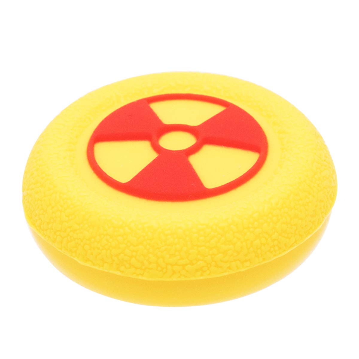 Playrealm Soft Rubber Silicone 3D Texture Thumb Grip Cover x 4 for PS5, PS4, Xbox Series X/S, Xbox One, Switch PRO Controller(Radiation Black Yellow Pack)