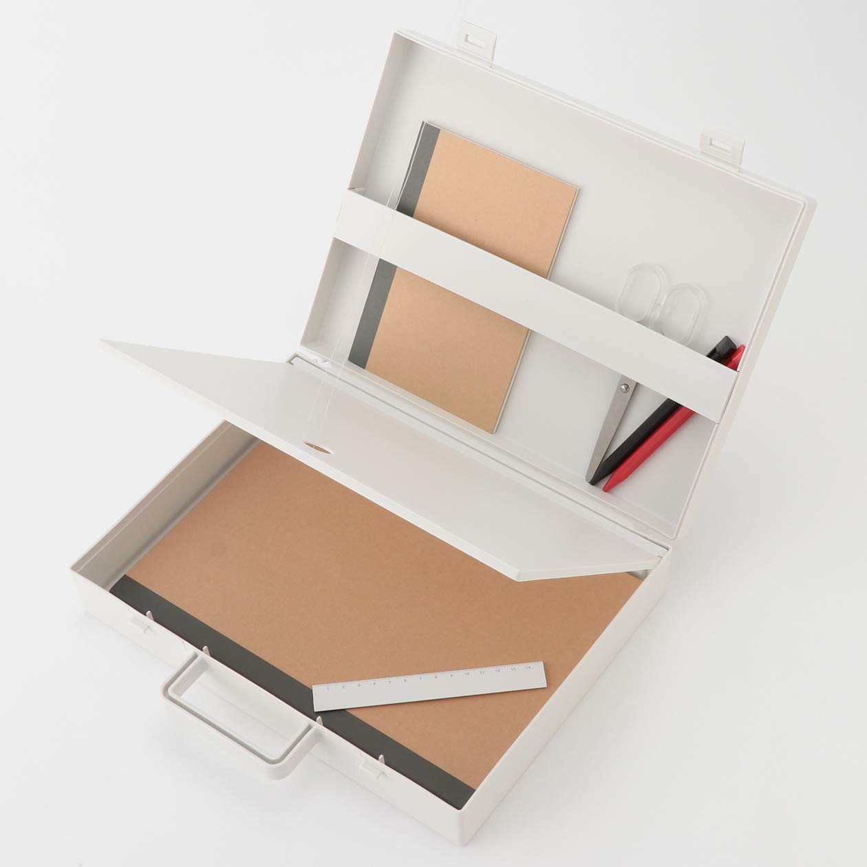 MUJI PP Stand Carry Case A4 Size 11" x 12.6" X 2.8" Made in Japan