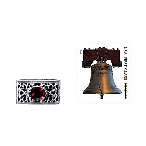 NOVICA Artisan Handmade Garnet Filigree Ring .925 Sterling Silver Red Single Stone Indonesia Birthstone 'Royal Coronation'