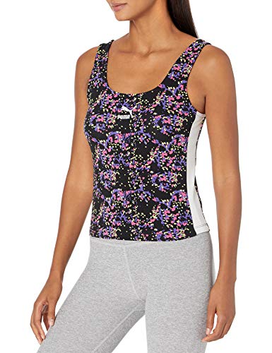 PUMA Women's Tank, Black-All Over Print, M